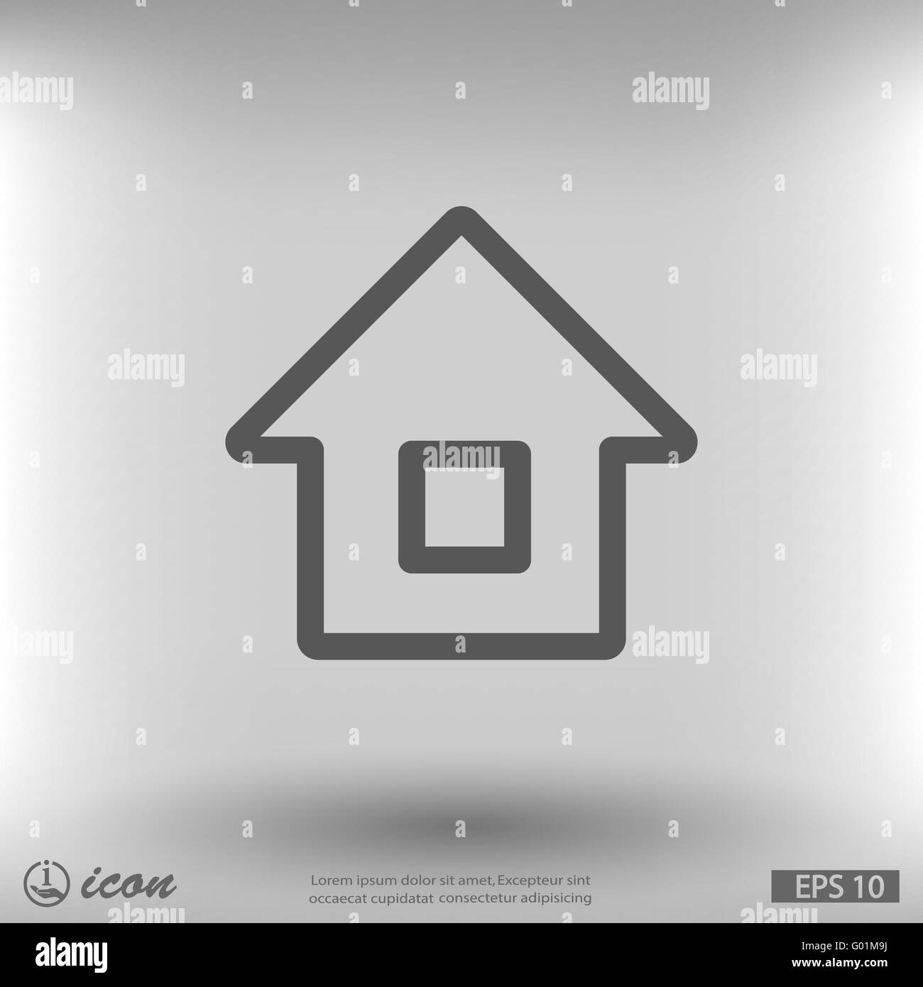 Pictograph of home Stock Vector Image & Art - Alamy