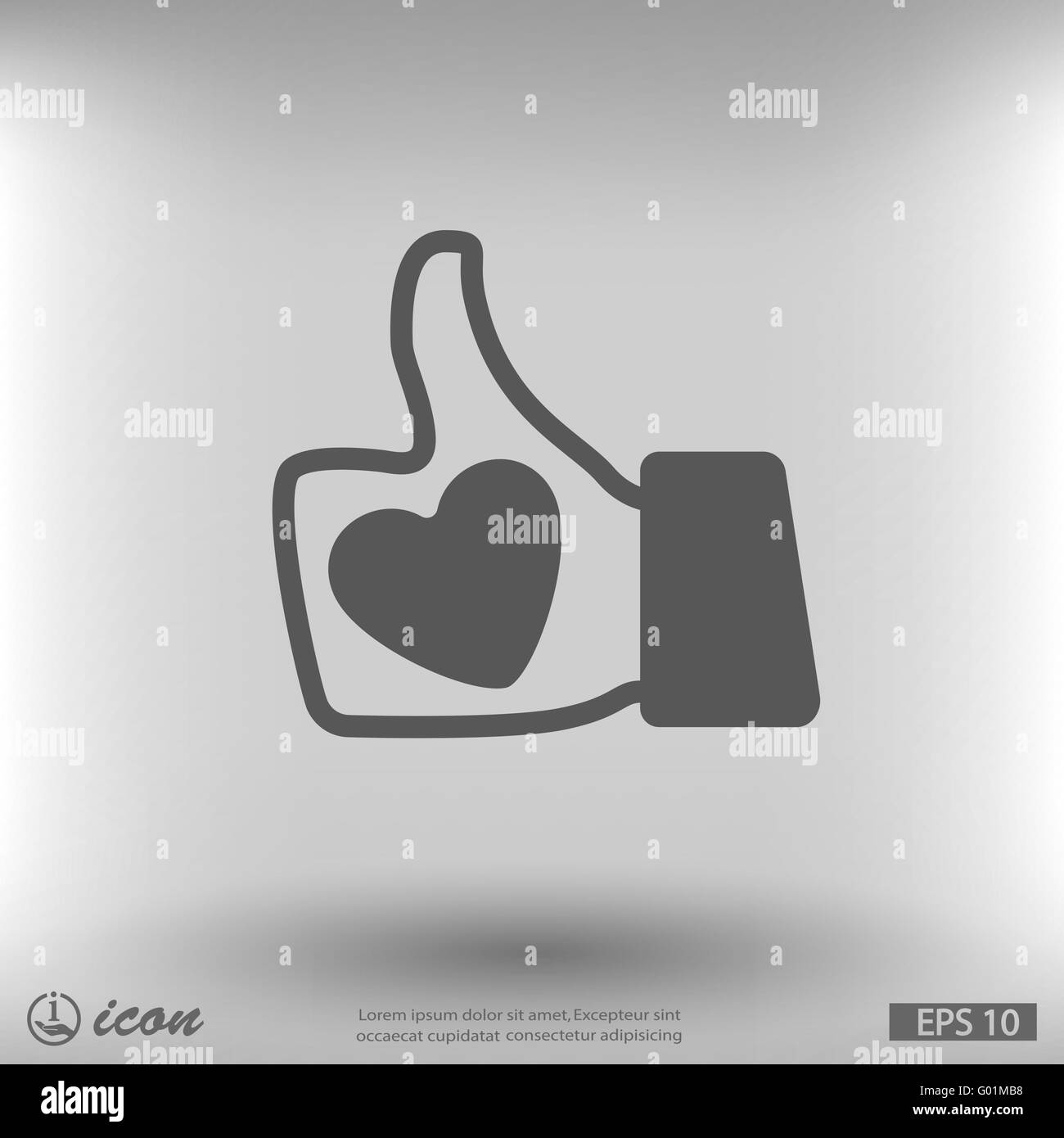 Pictograph of like Stock Vector Image & Art - Alamy