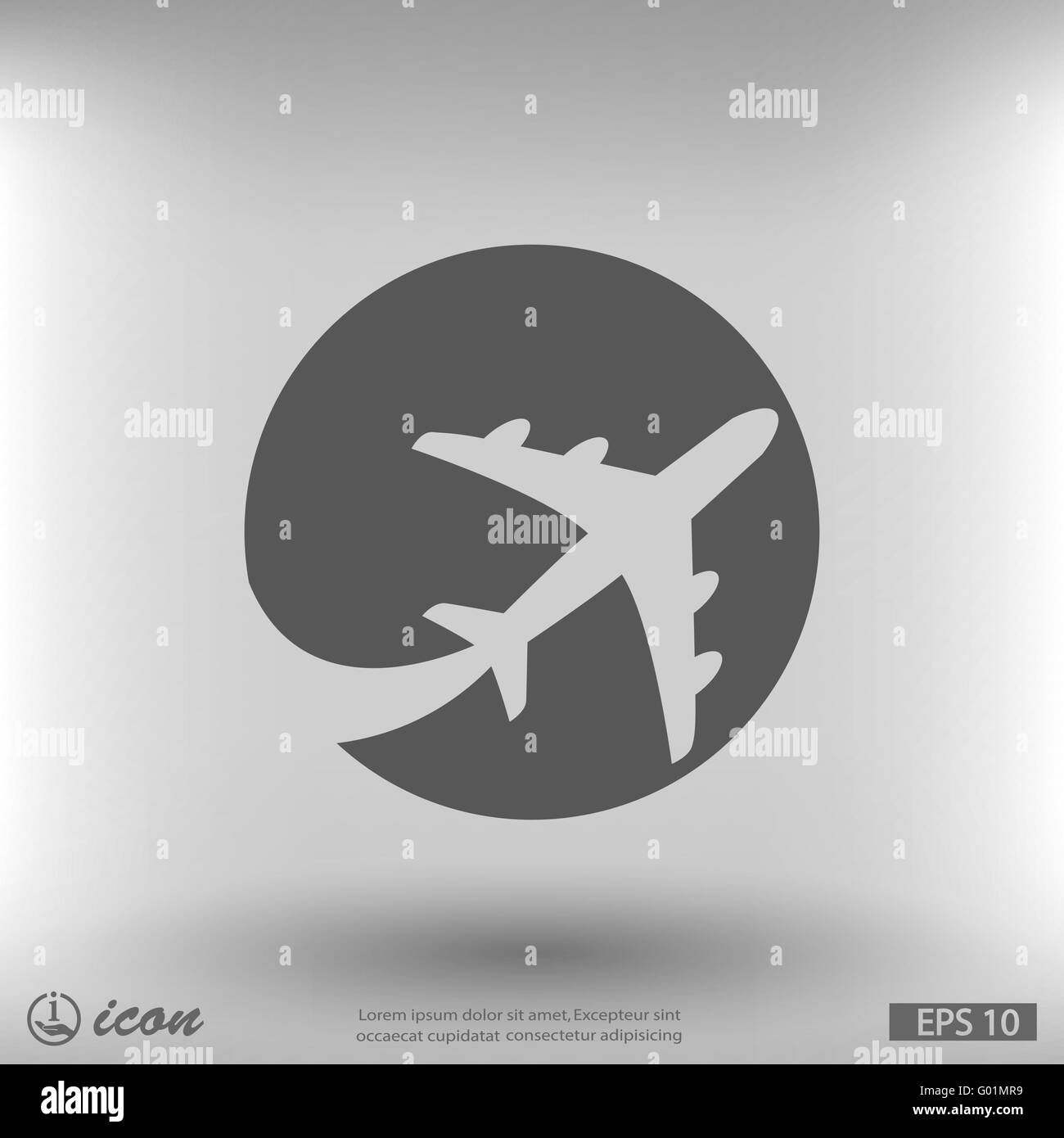 Pictograph of airplane Stock Vector Image & Art - Alamy
