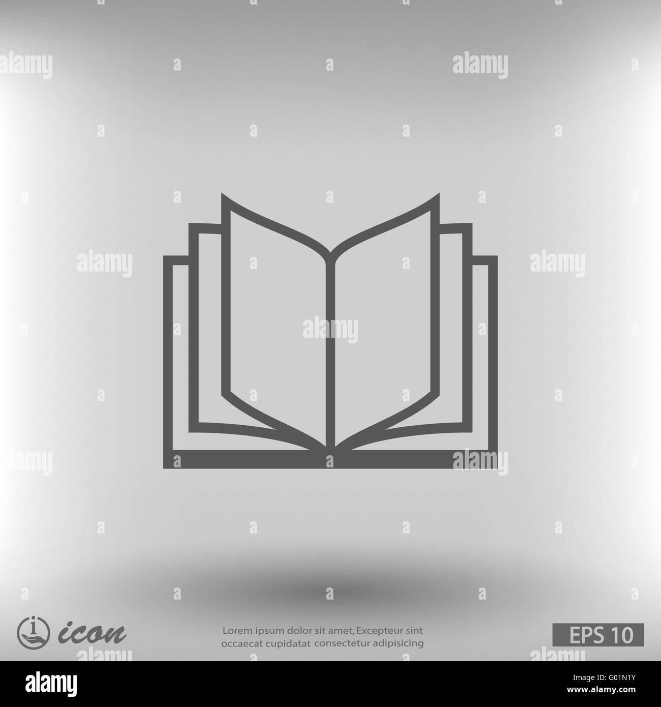 Pictograph of book Stock Vector Image & Art - Alamy