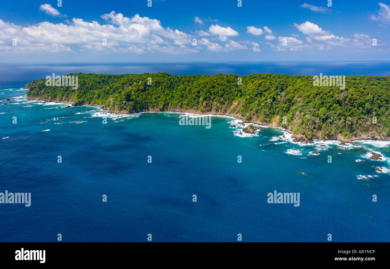 ISLA DEL CANO,, COSTA RICA - Aerial of Cano Island National Park, an ...