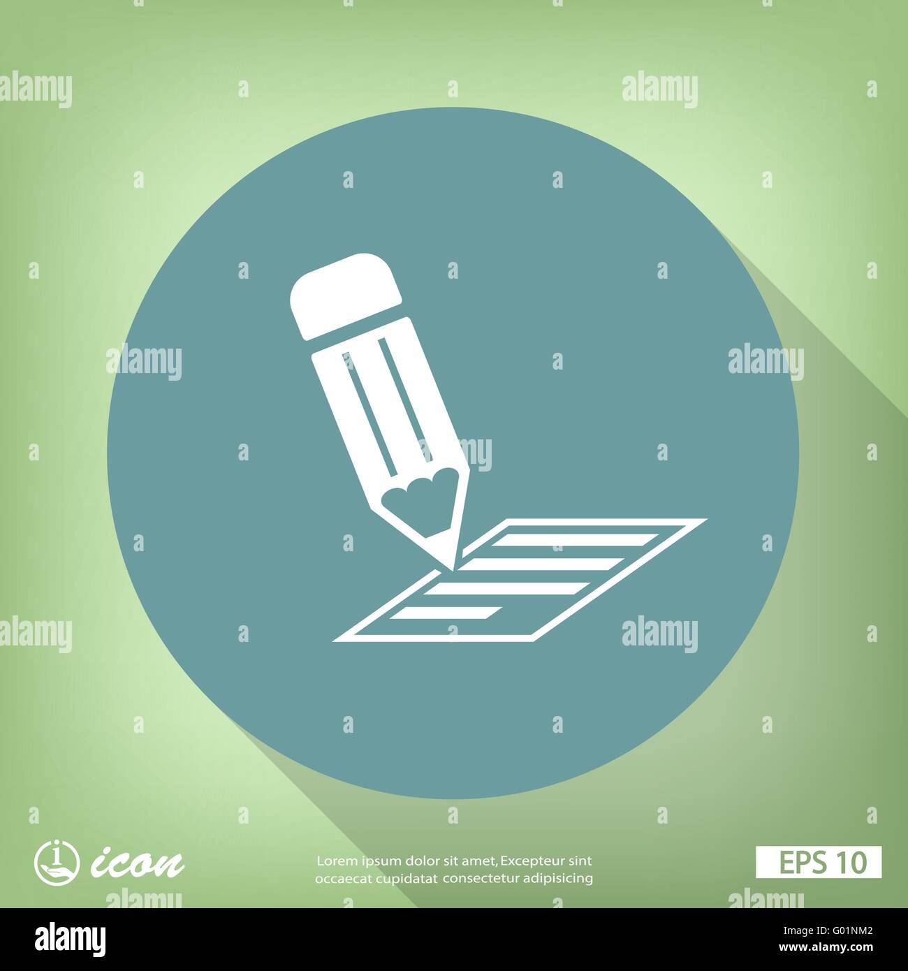 Pictograph of note Stock Vector Image & Art - Alamy