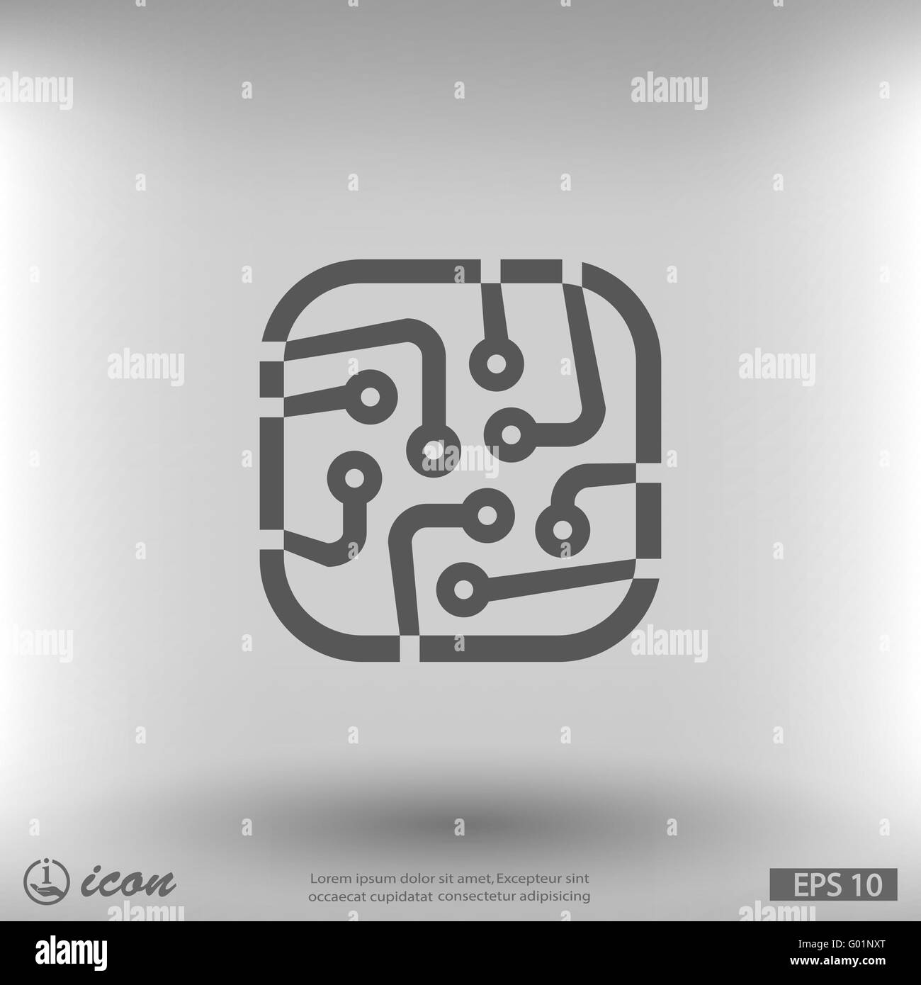 Lamp electrical circuit symbol Black and White Stock Photos & Images ...