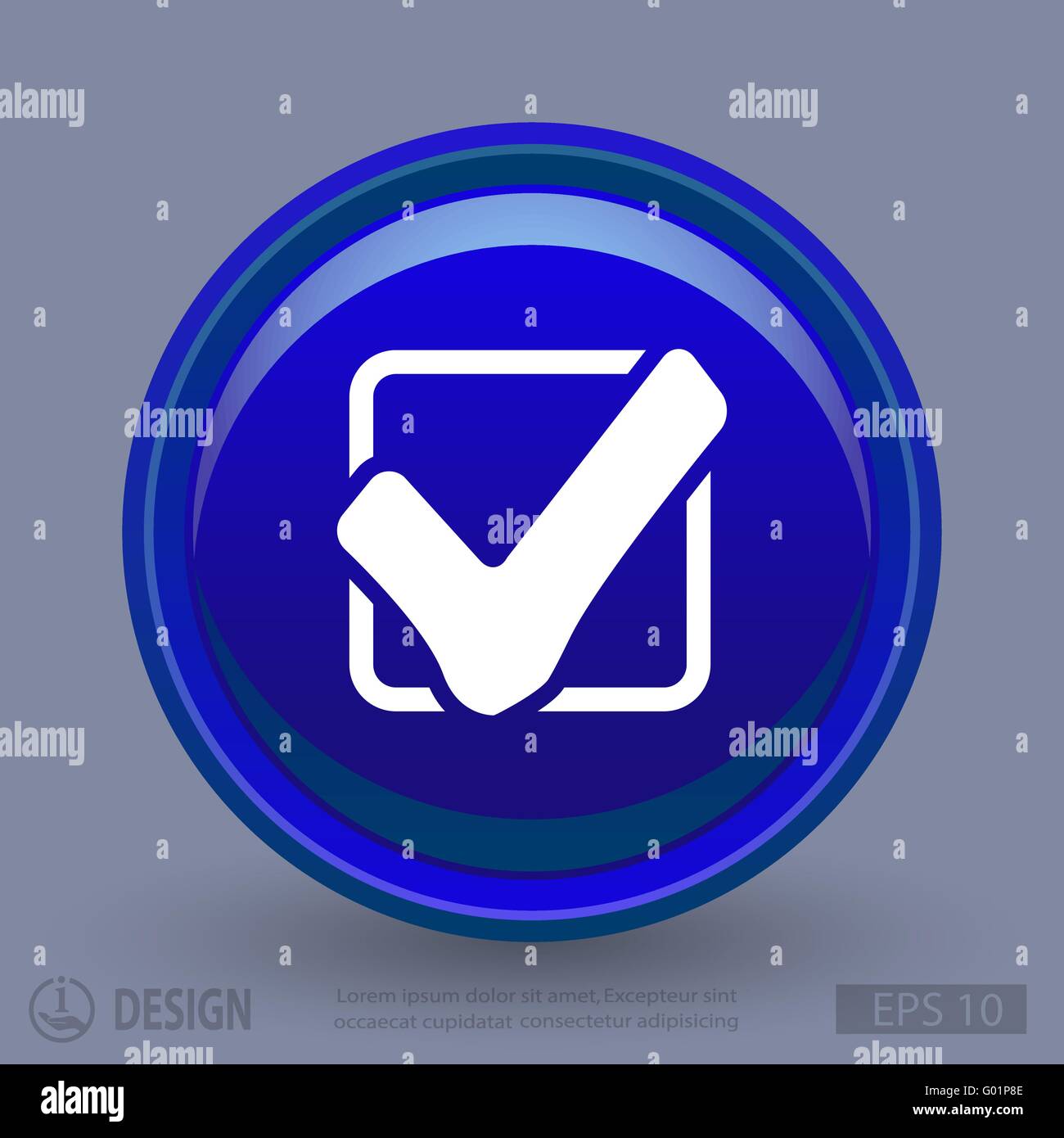 Pictograph of check mark Stock Vector Image & Art - Alamy