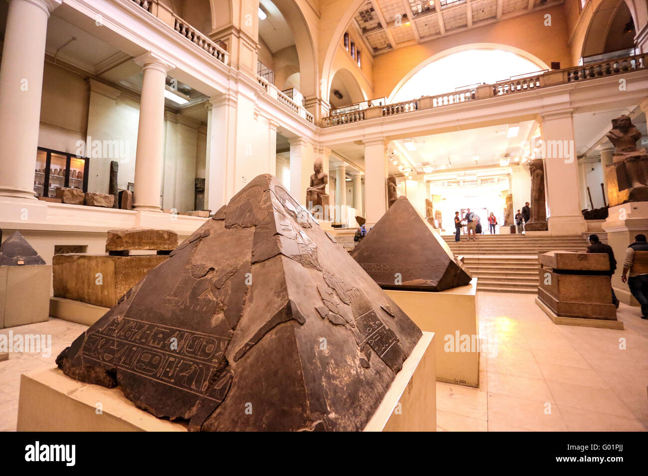 Interior of the Main Hall, The Museum of Egyptian Antiquities (Egyptian ...