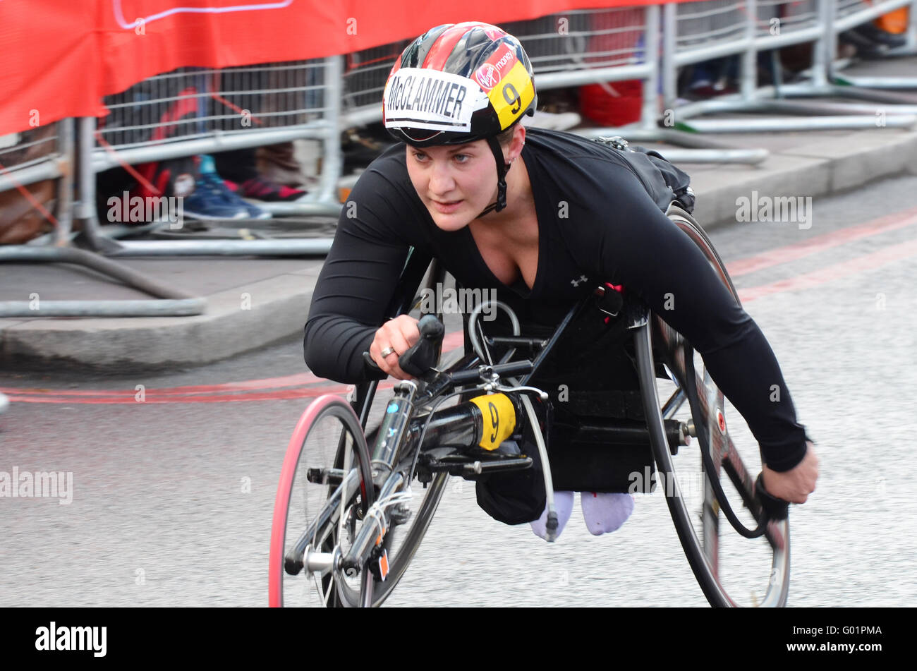 The wheelchair class of the 2016 Virgin Money London Marathon. Chelsea ...