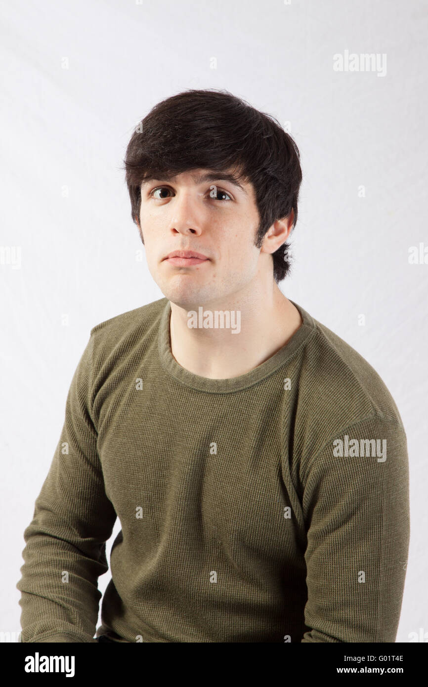 Handsome man with a serious expression Stock Photo - Alamy