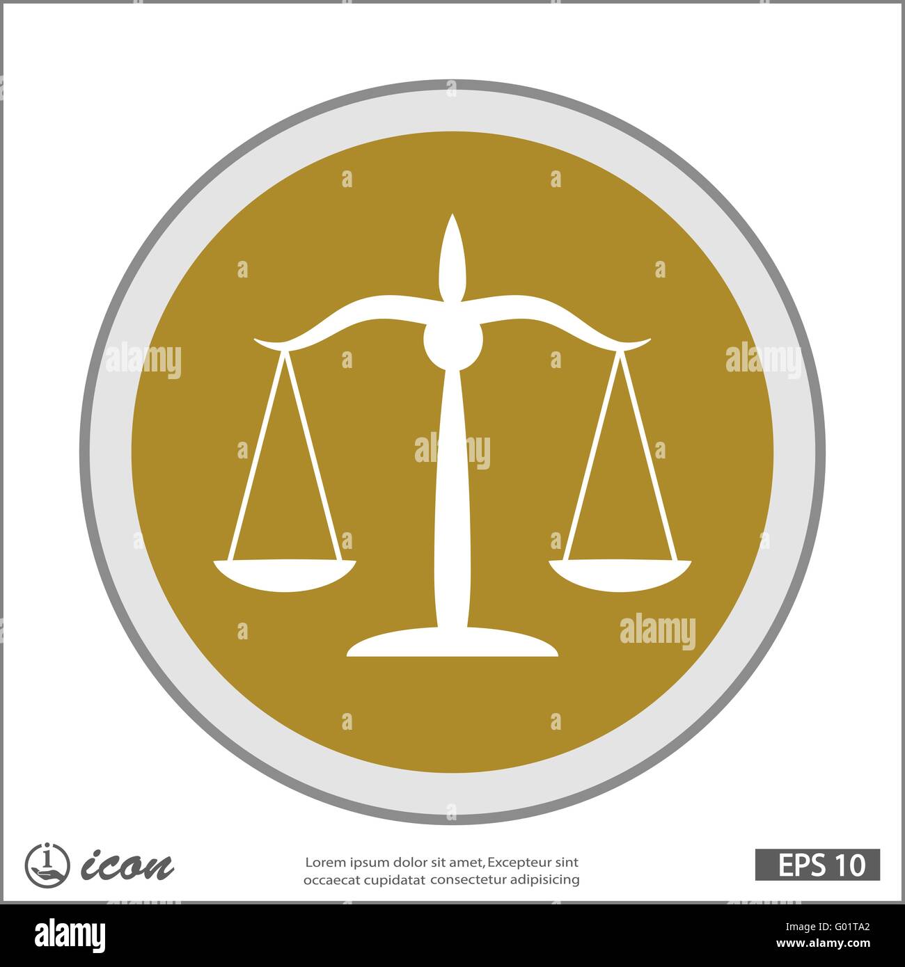 Pictograph of justice scales Stock Vector Image & Art - Alamy