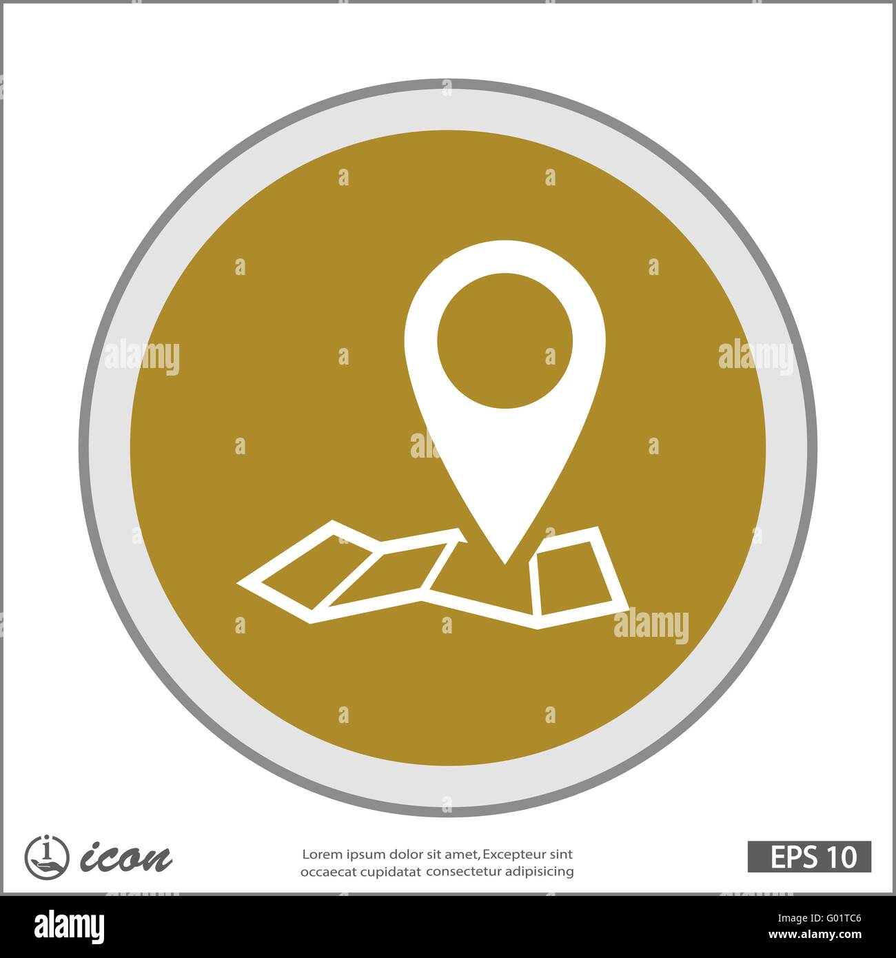 Call phone map pin white hi-res stock photography and images - Alamy