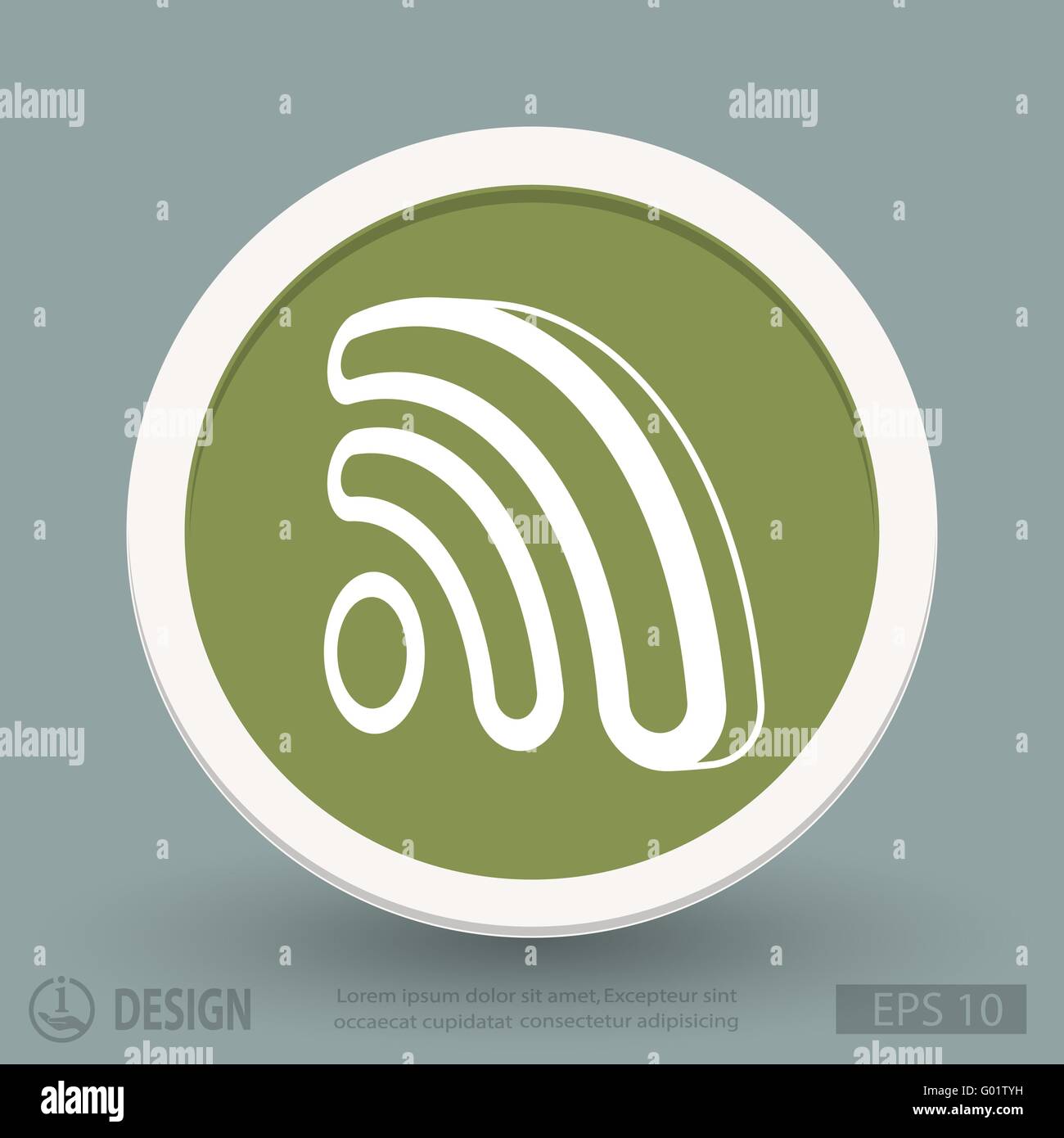 Pictograph of RSS Stock Vector Image & Art - Alamy
