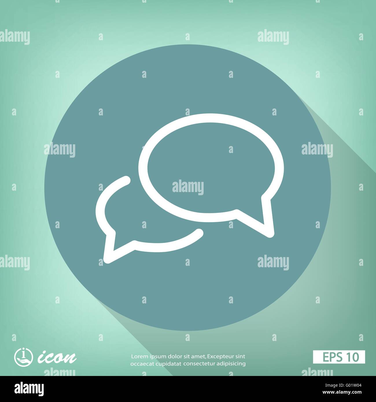 Pictograph of message or chat Stock Vector Image & Art - Alamy