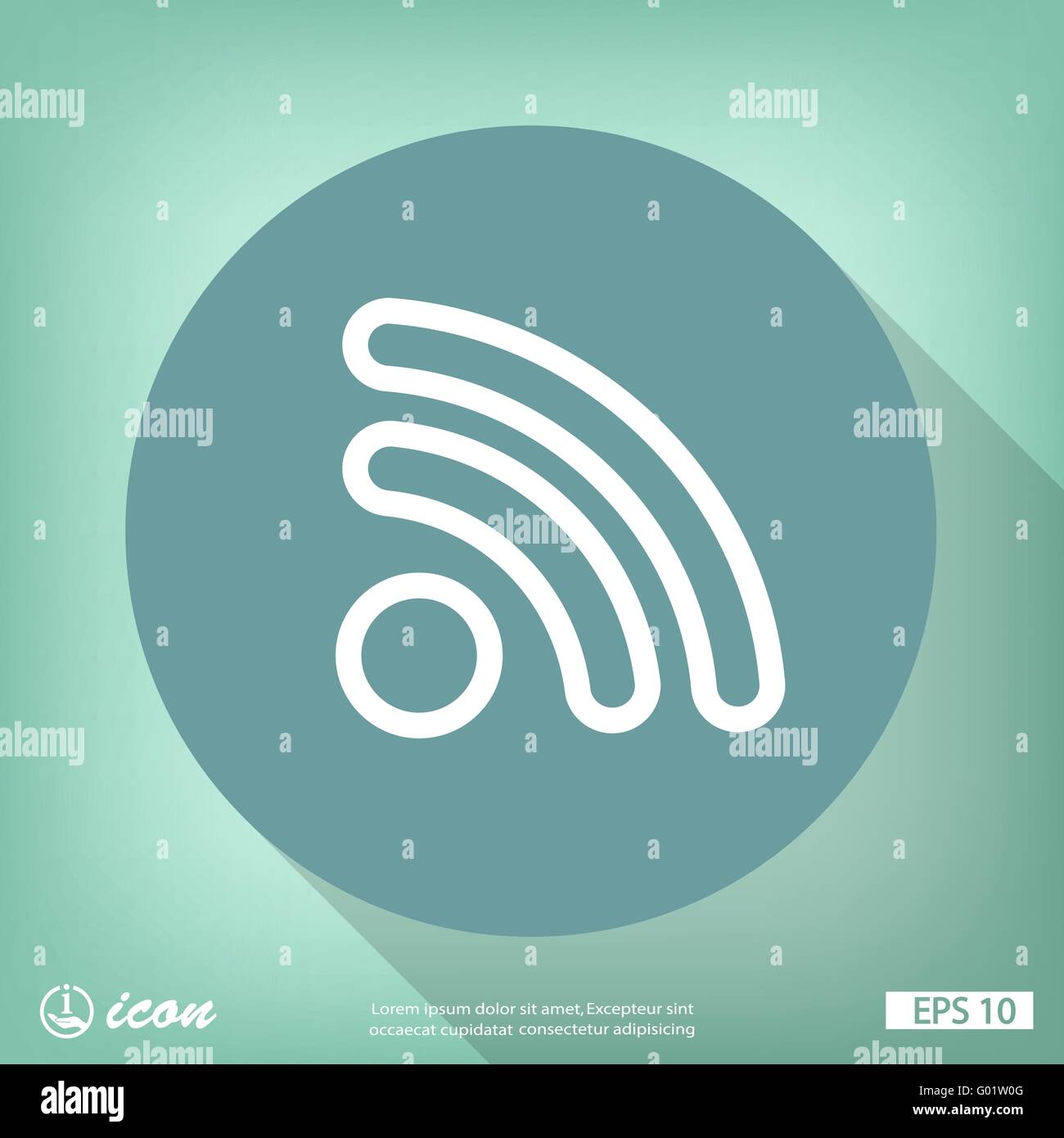 Pictograph of RSS Stock Vector Image & Art - Alamy