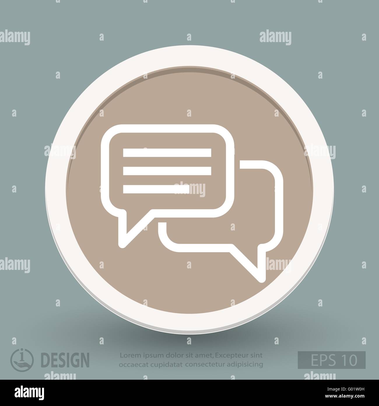 Pictograph of message or chat Stock Vector Image & Art - Alamy