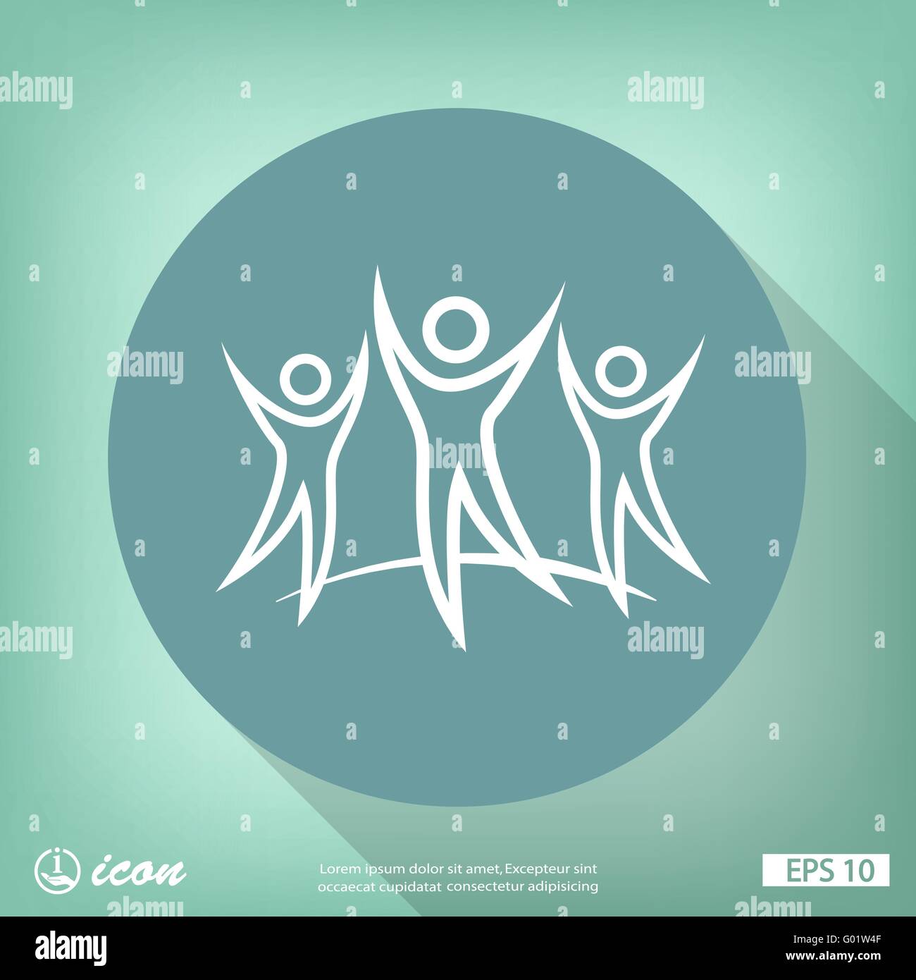 Pictograph of success team Stock Vector Image & Art - Alamy