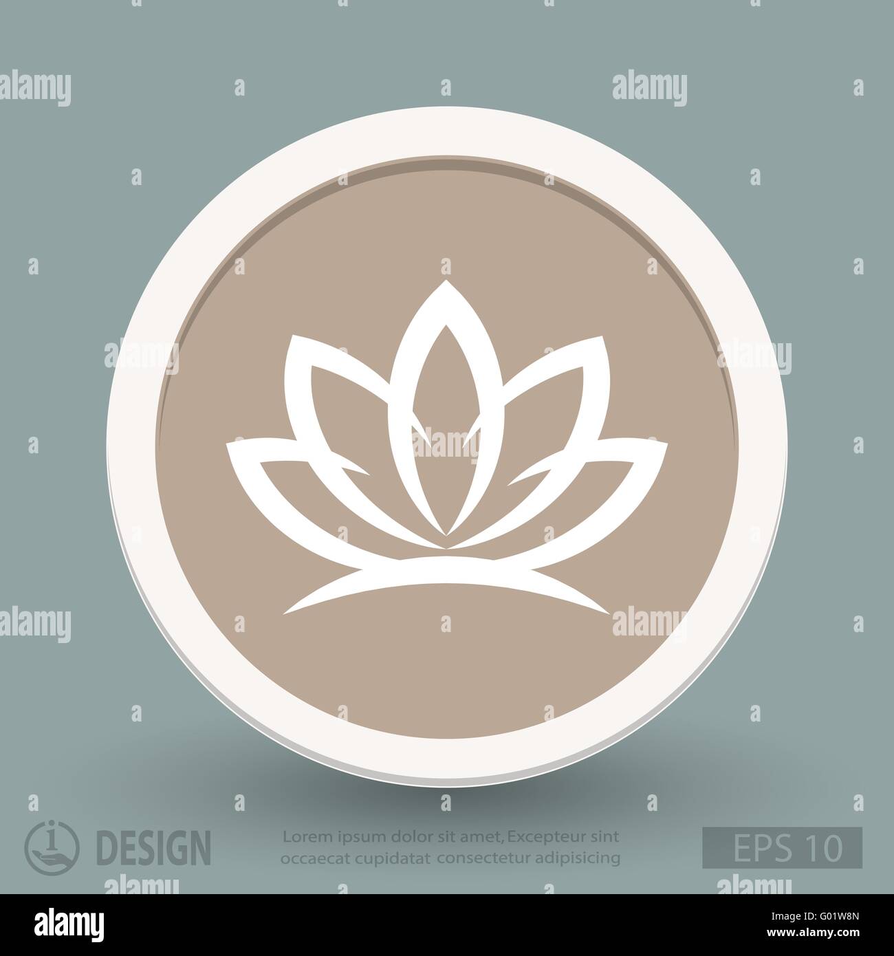 Pictograph of lotus Stock Vector Image & Art - Alamy