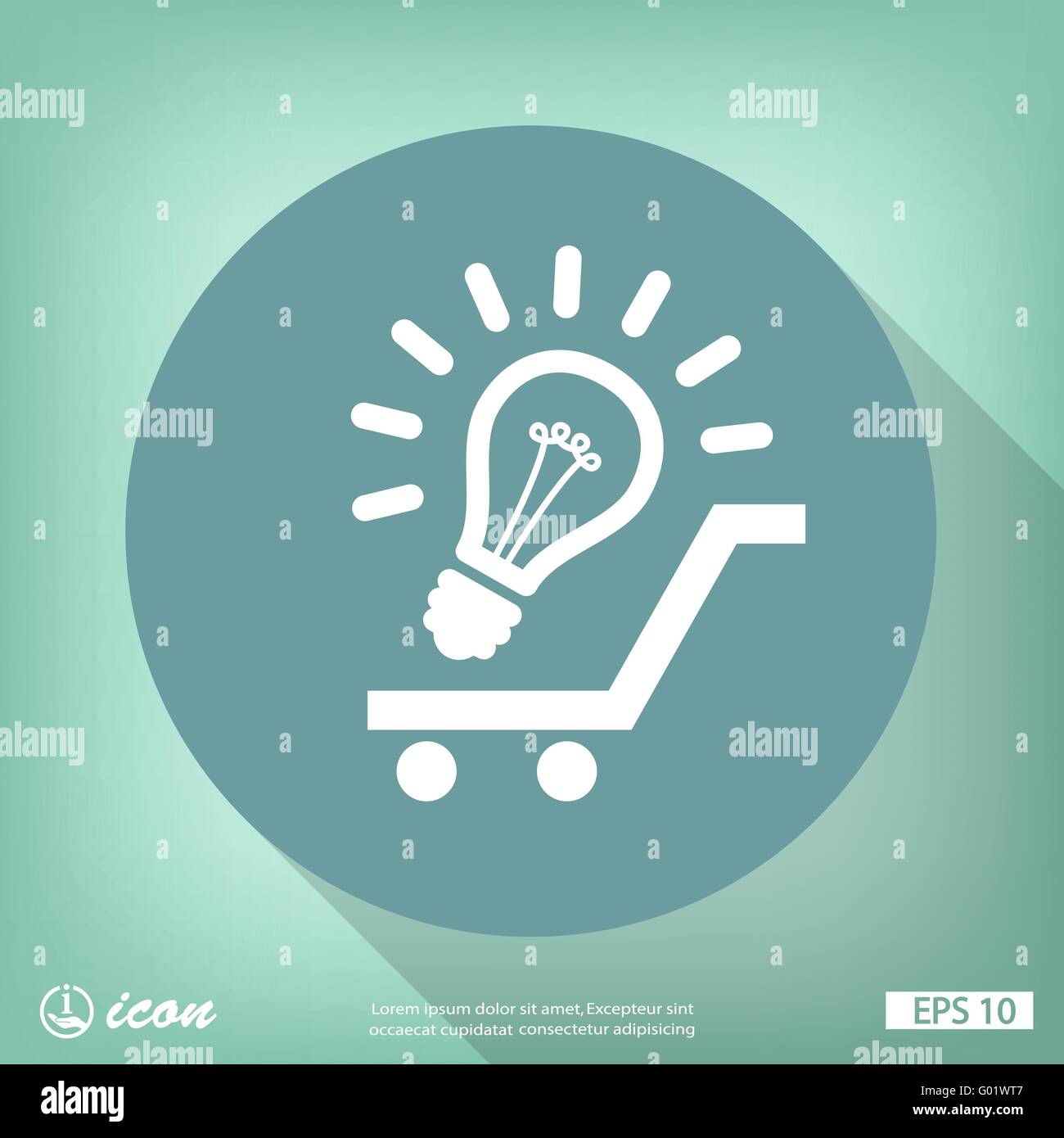 Pictograph of light bulb Stock Vector Image & Art - Alamy