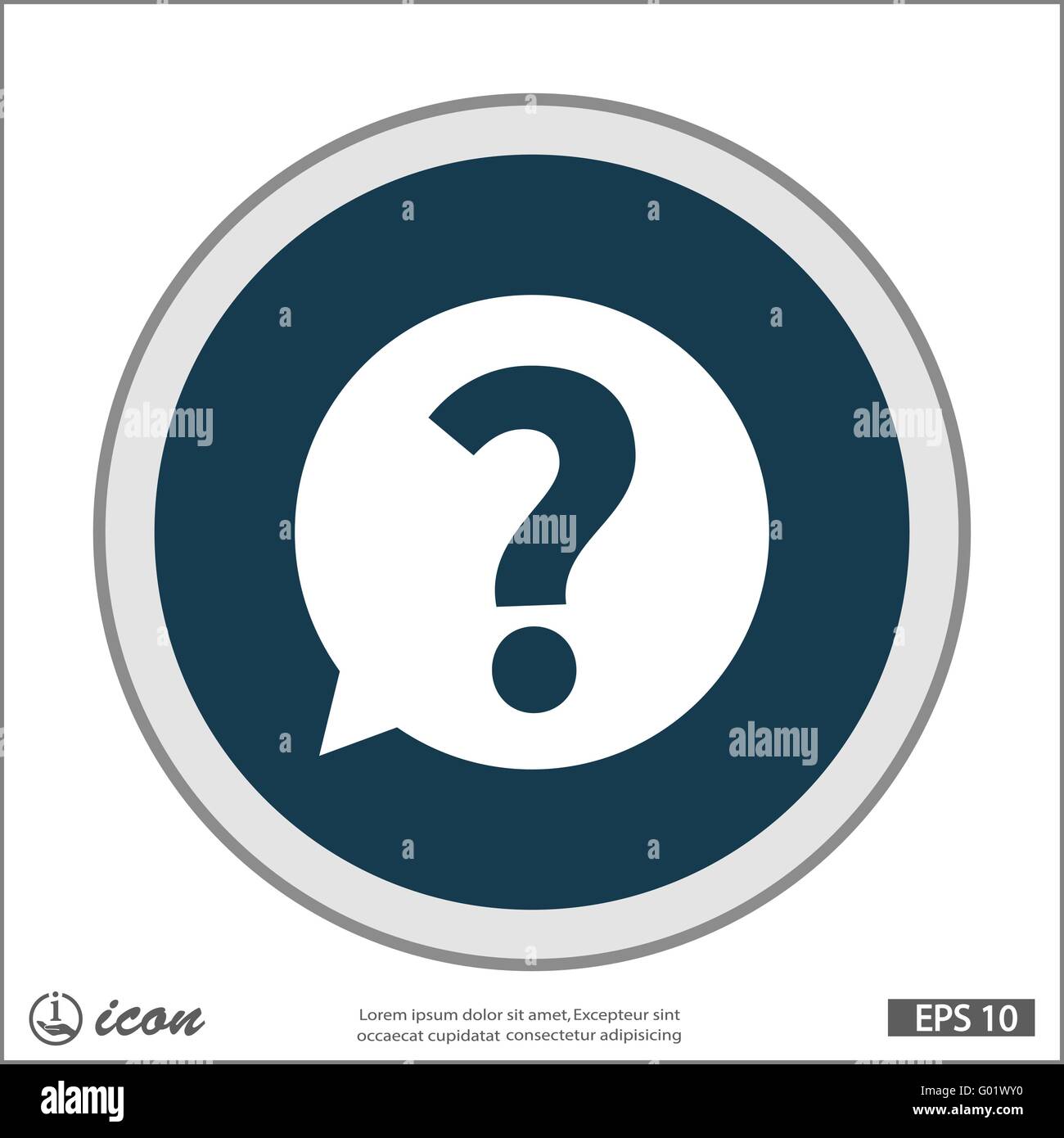 Pictograph of question mark Stock Vector Image & Art - Alamy