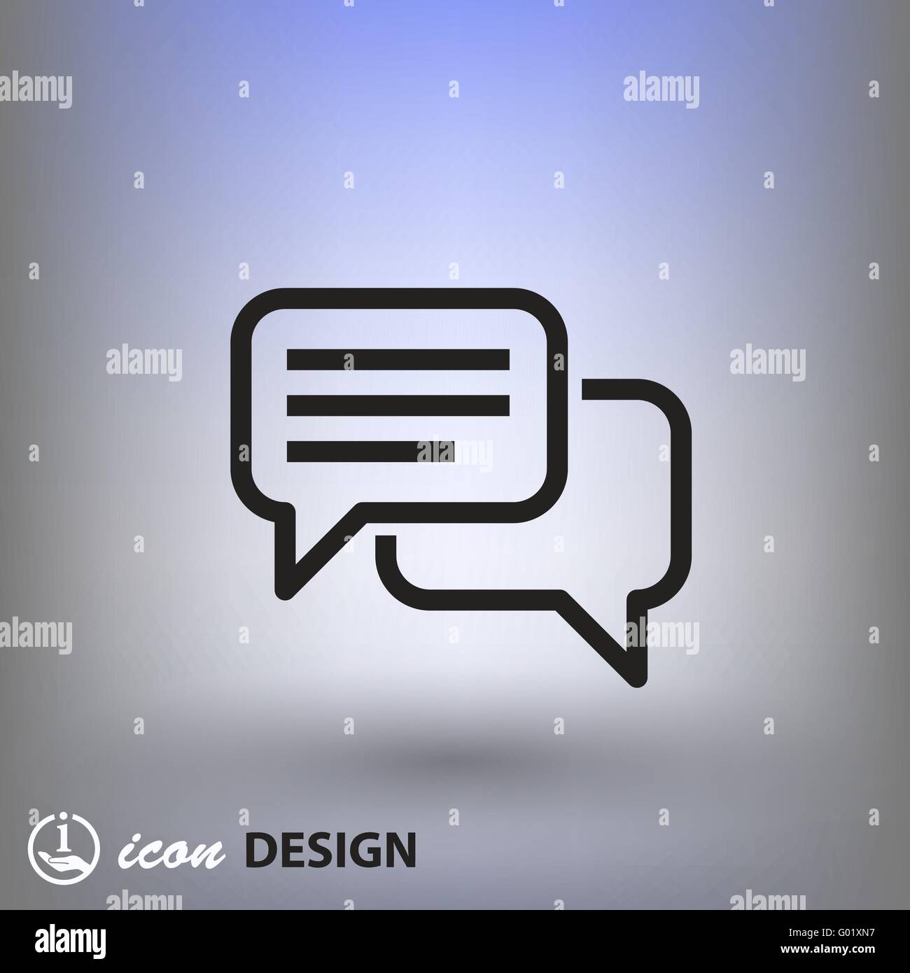 Pictograph of message or chat Stock Vector Image & Art - Alamy