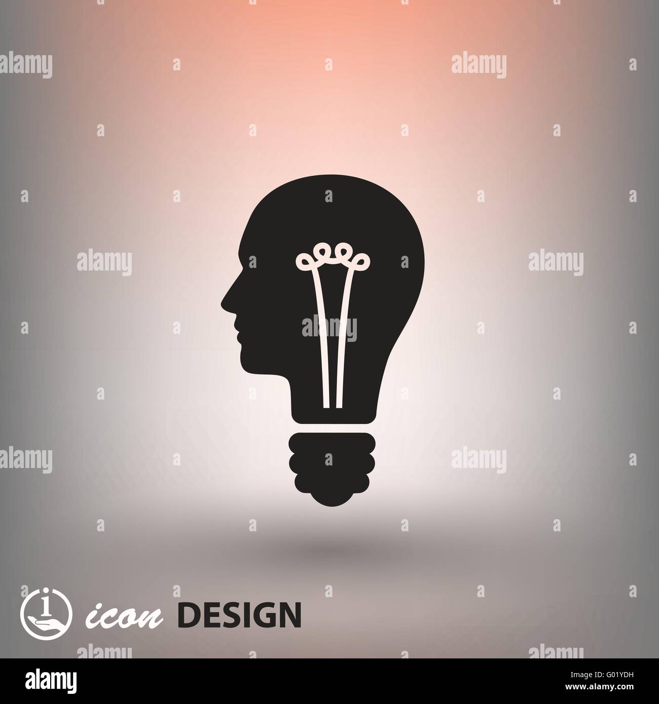 Pictograph of bulb concept Stock Vector Image & Art - Alamy