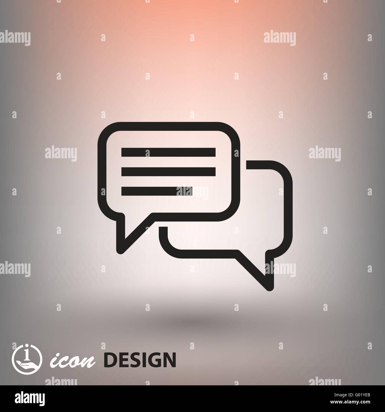 Pictograph of message or chat Stock Vector Image & Art - Alamy