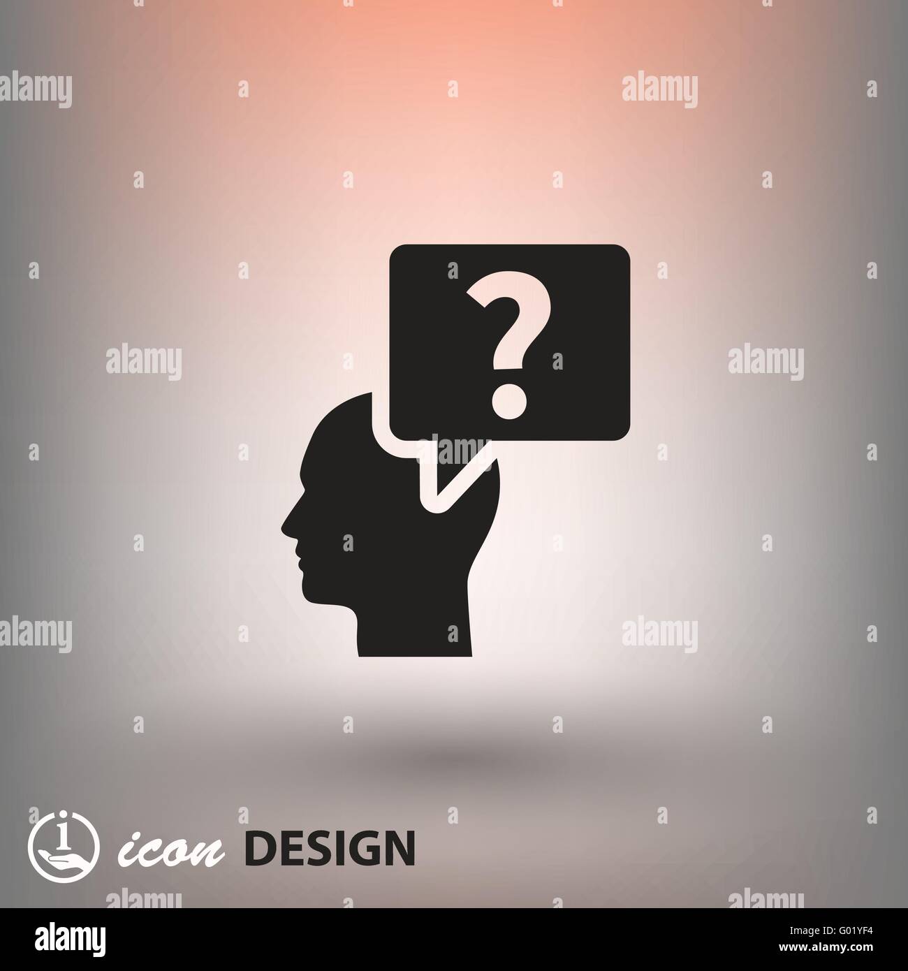 Pictograph of question mark and man Stock Vector Image & Art - Alamy