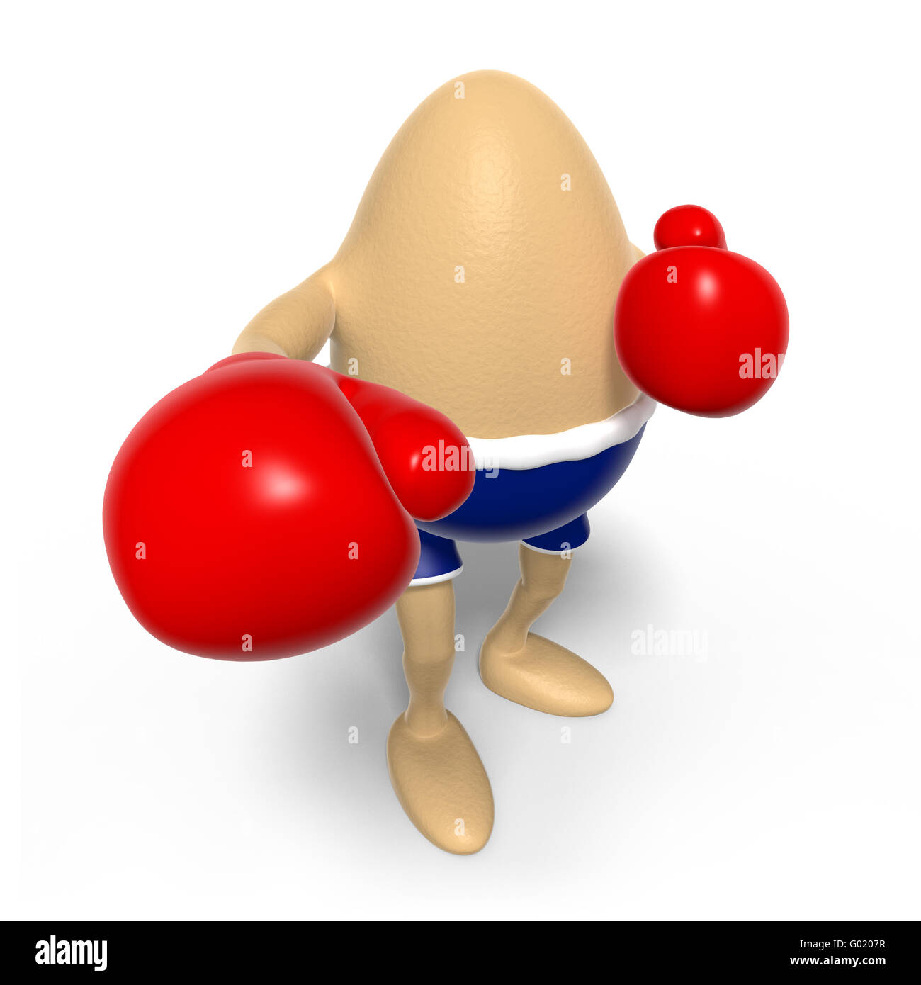 Egg punches viewer Stock Photo - Alamy