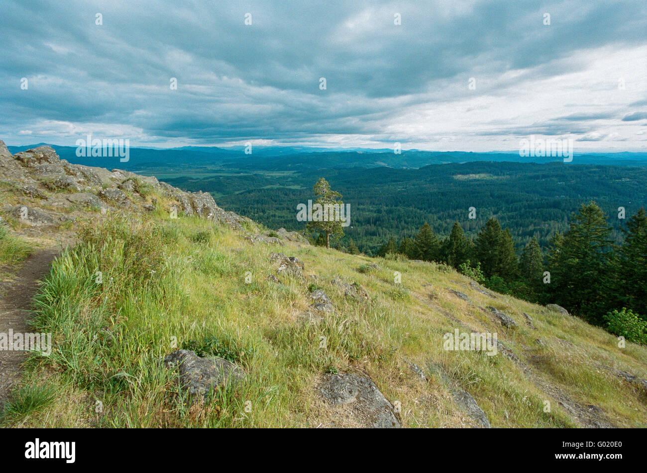 Scenic view from the top of popular Eugene Oregon hiking destination ...