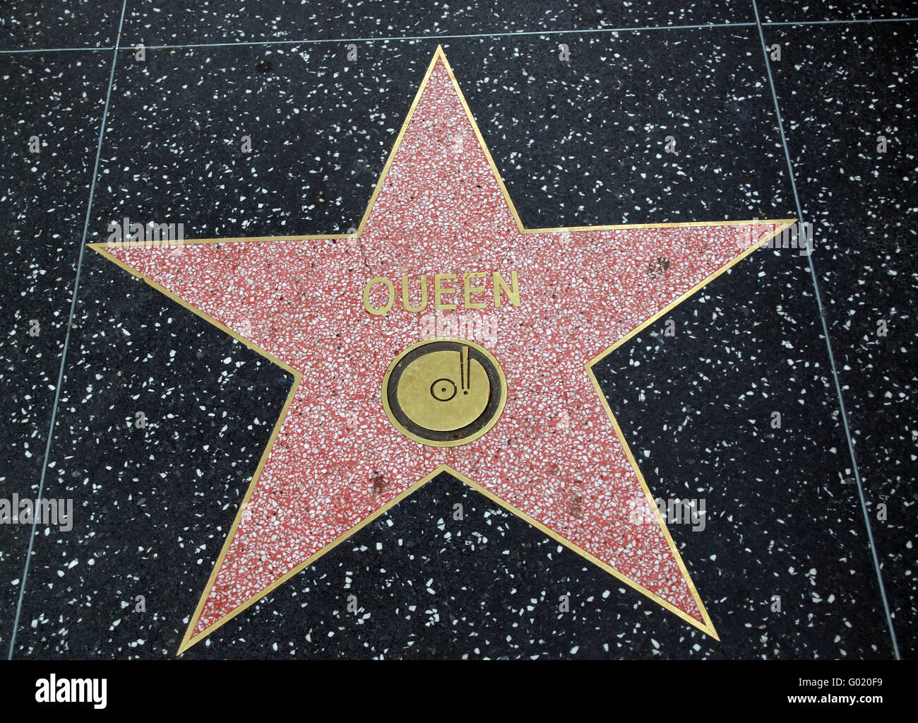 Queen Star am Walk of Fame, Hollywood Stock Photo - Alamy