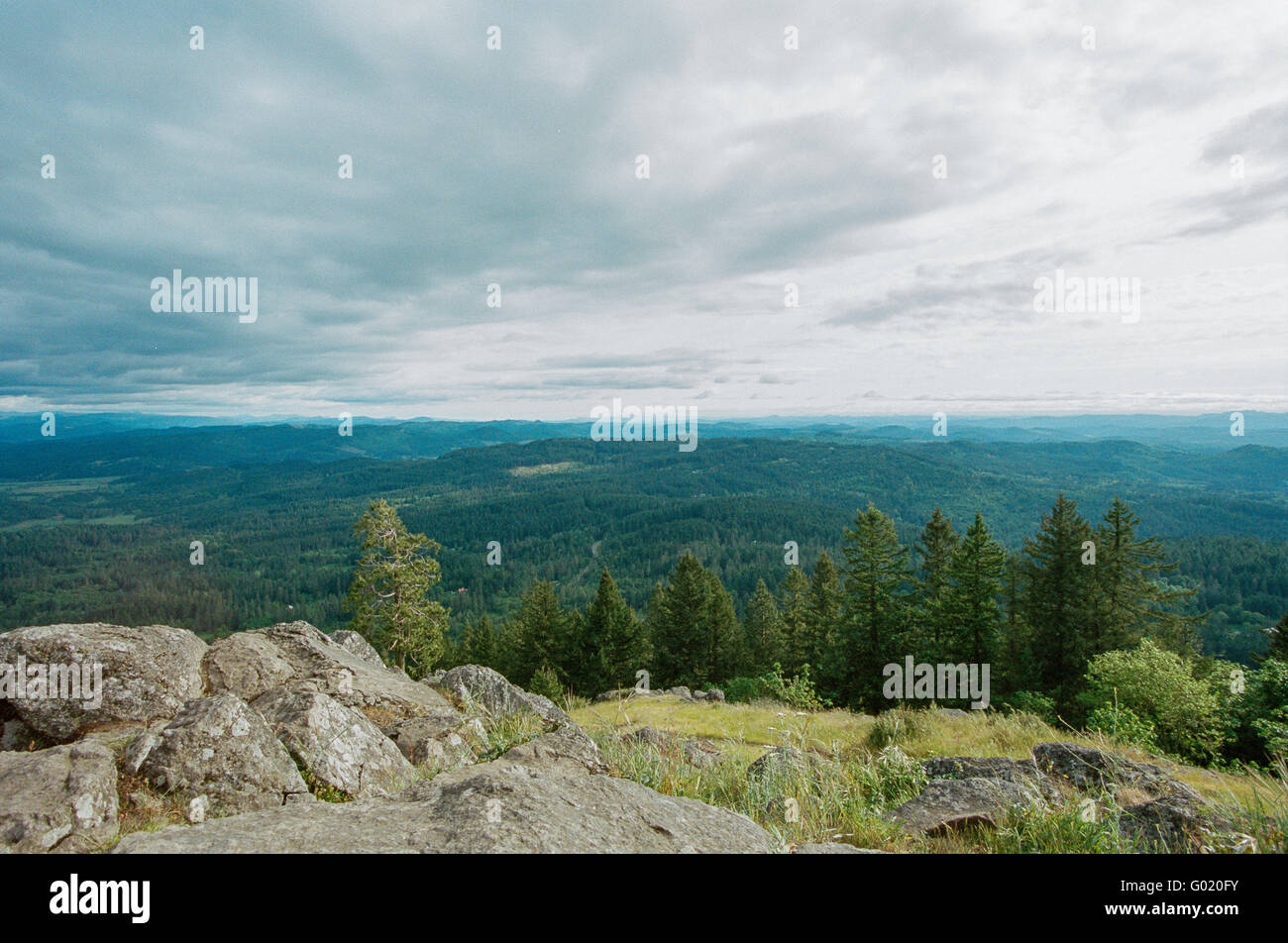 Scenic view from the top of popular Eugene Oregon hiking destination ...