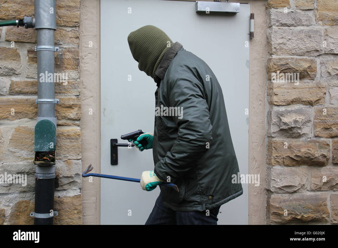 Burglars break in hi-res stock photography and images - Alamy