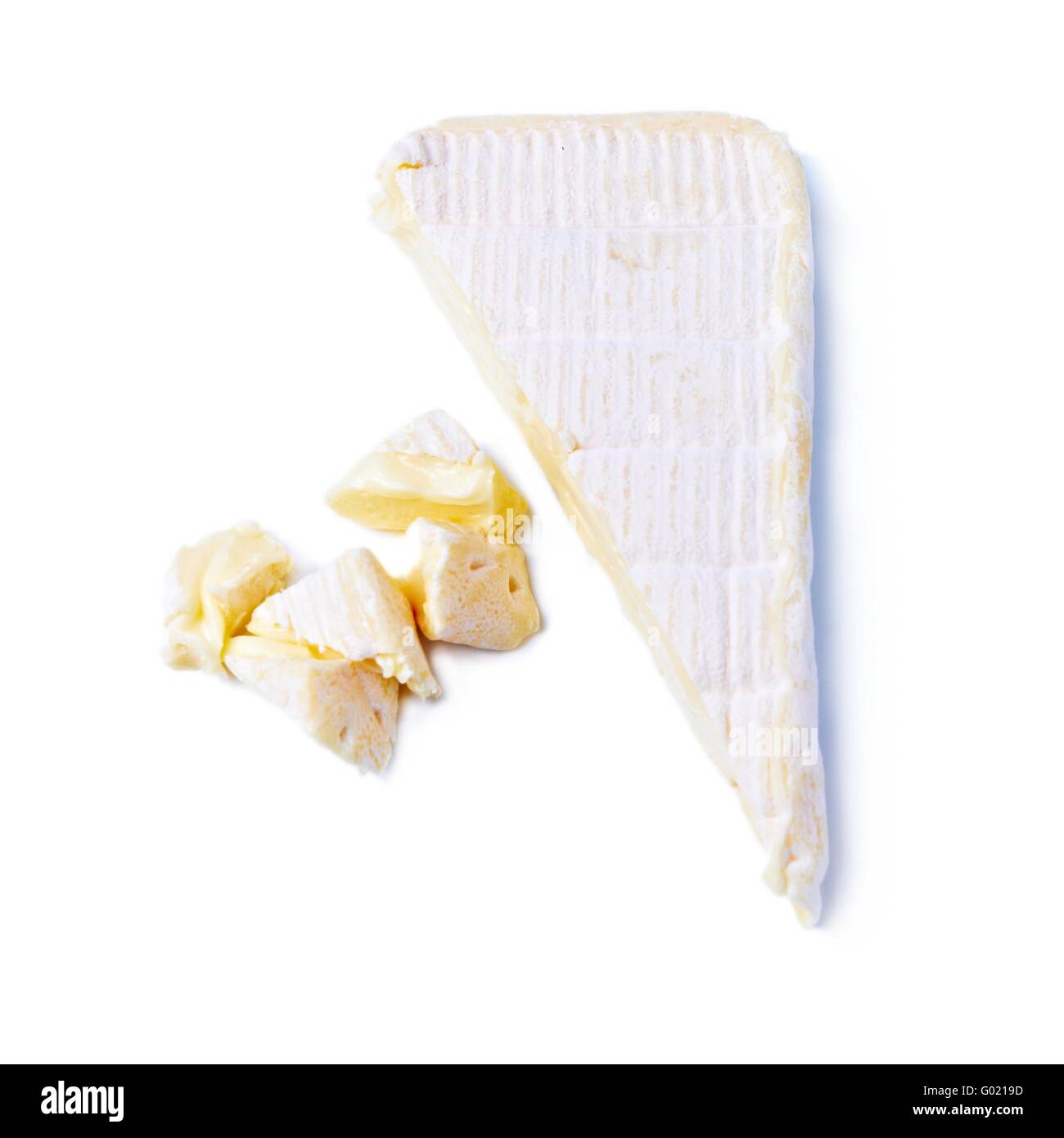 Wedge of Gourmet Brie Cheese Stock Photo - Alamy
