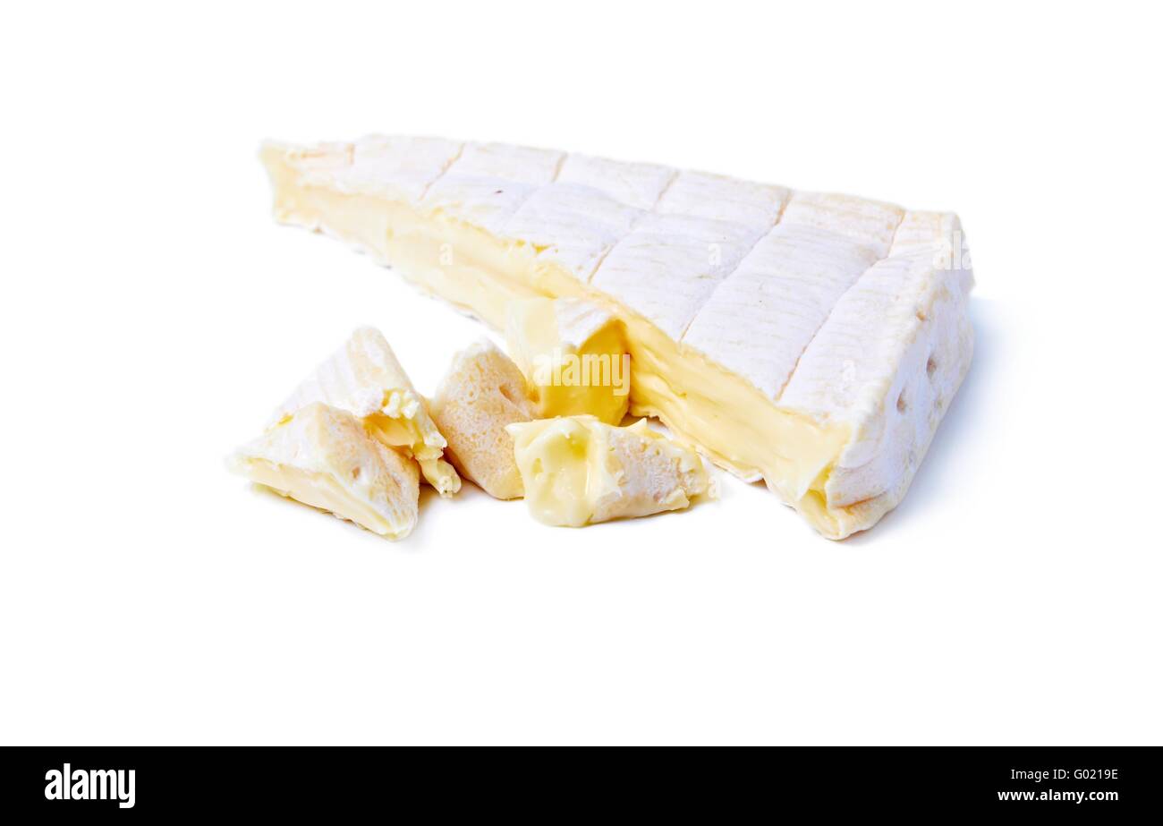 Wedge of Gourmet Brie Cheese Stock Photo - Alamy