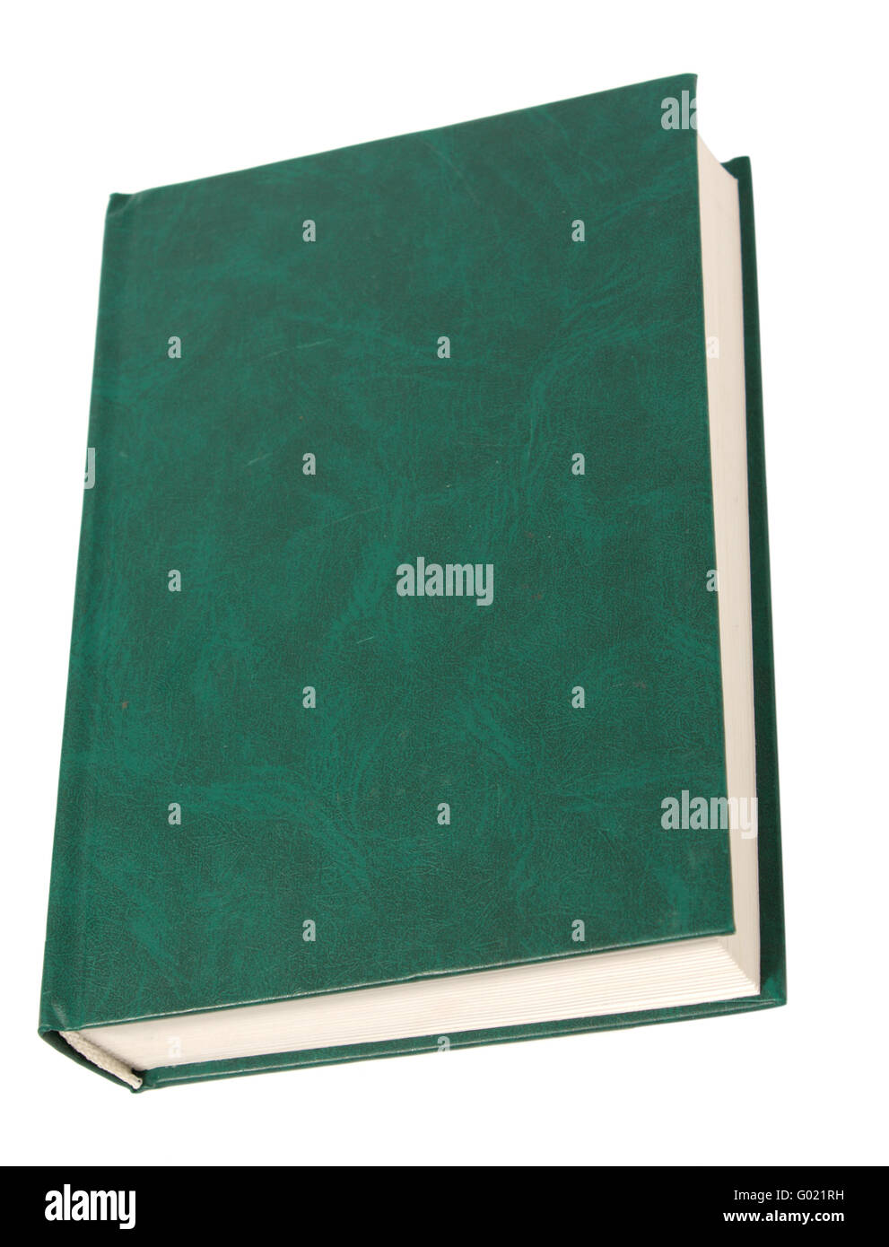 blank green book isolated on white background Stock Photo - Alamy