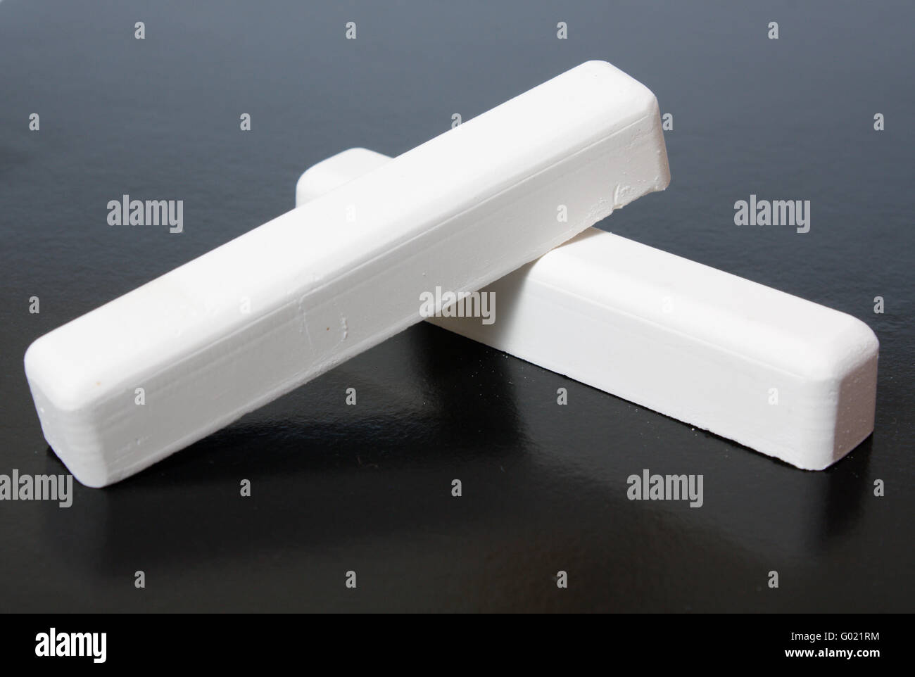 the white chalk on black reflection background Stock Photo - Alamy