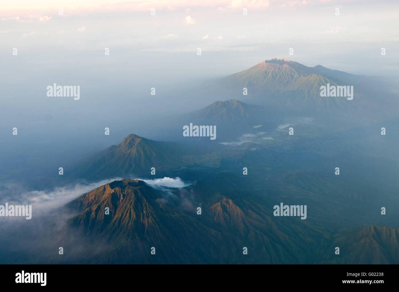 Wonderful (aerial) view of mountains from flight Stock Photo - Alamy
