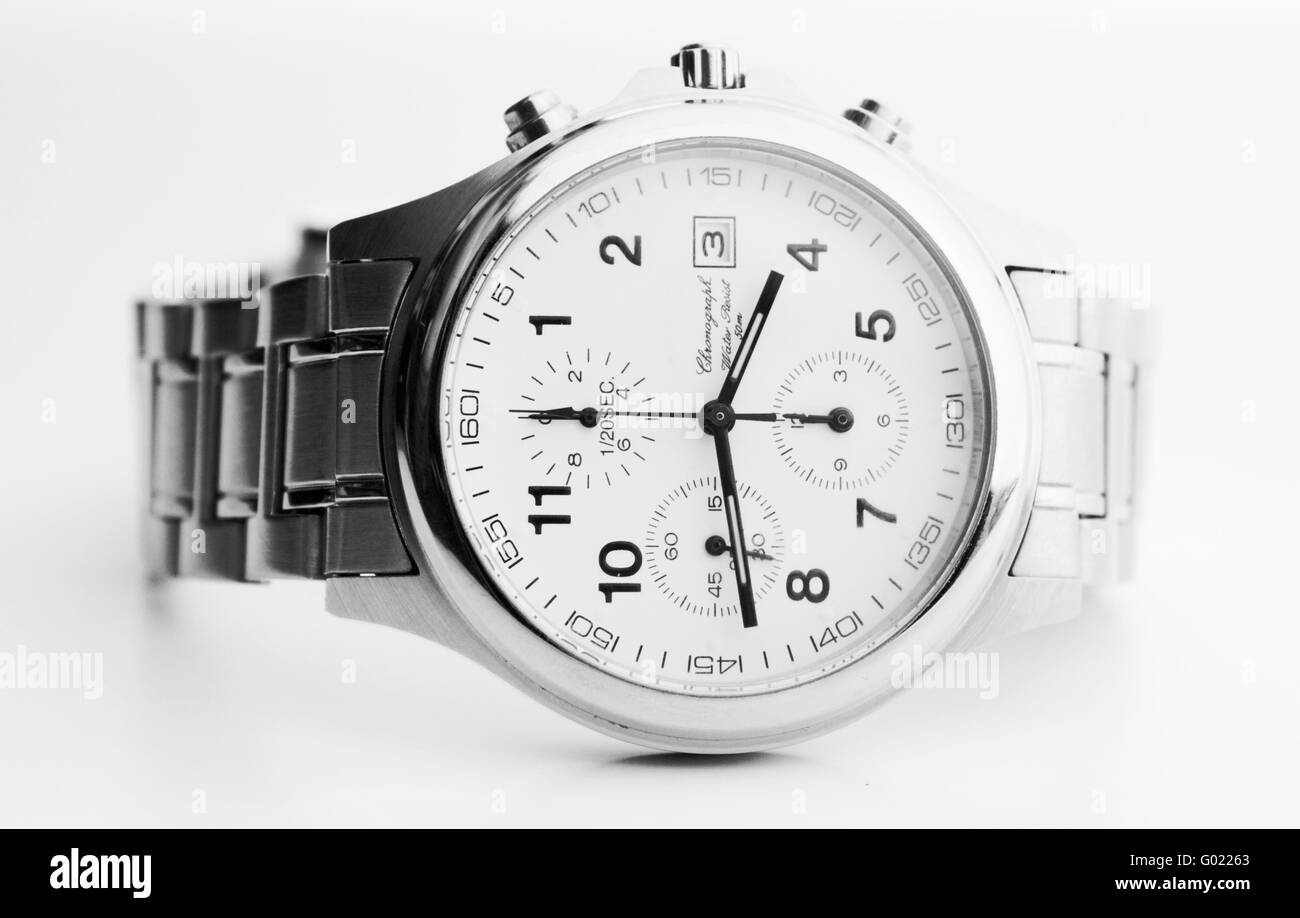 the classic wrist watches on white background Stock Photo - Alamy