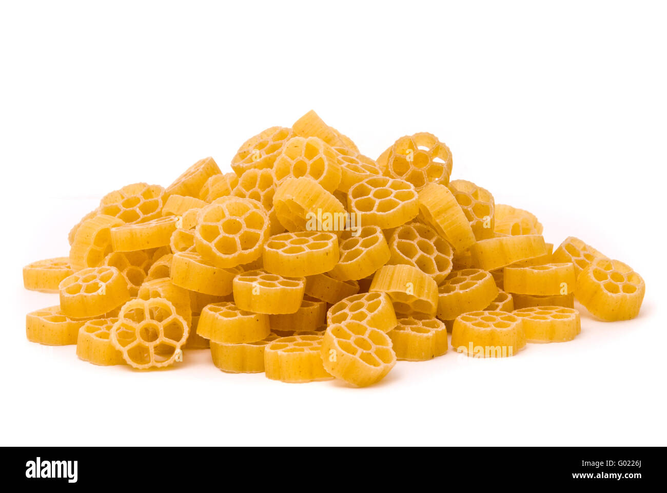 Raw italian pasta isolated on a studio white background Stock Photo - Alamy