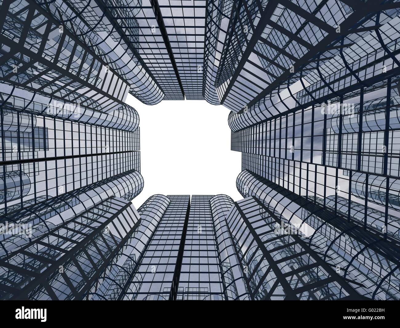 3d abstract skyscrapers for company presentation Stock Photo - Alamy