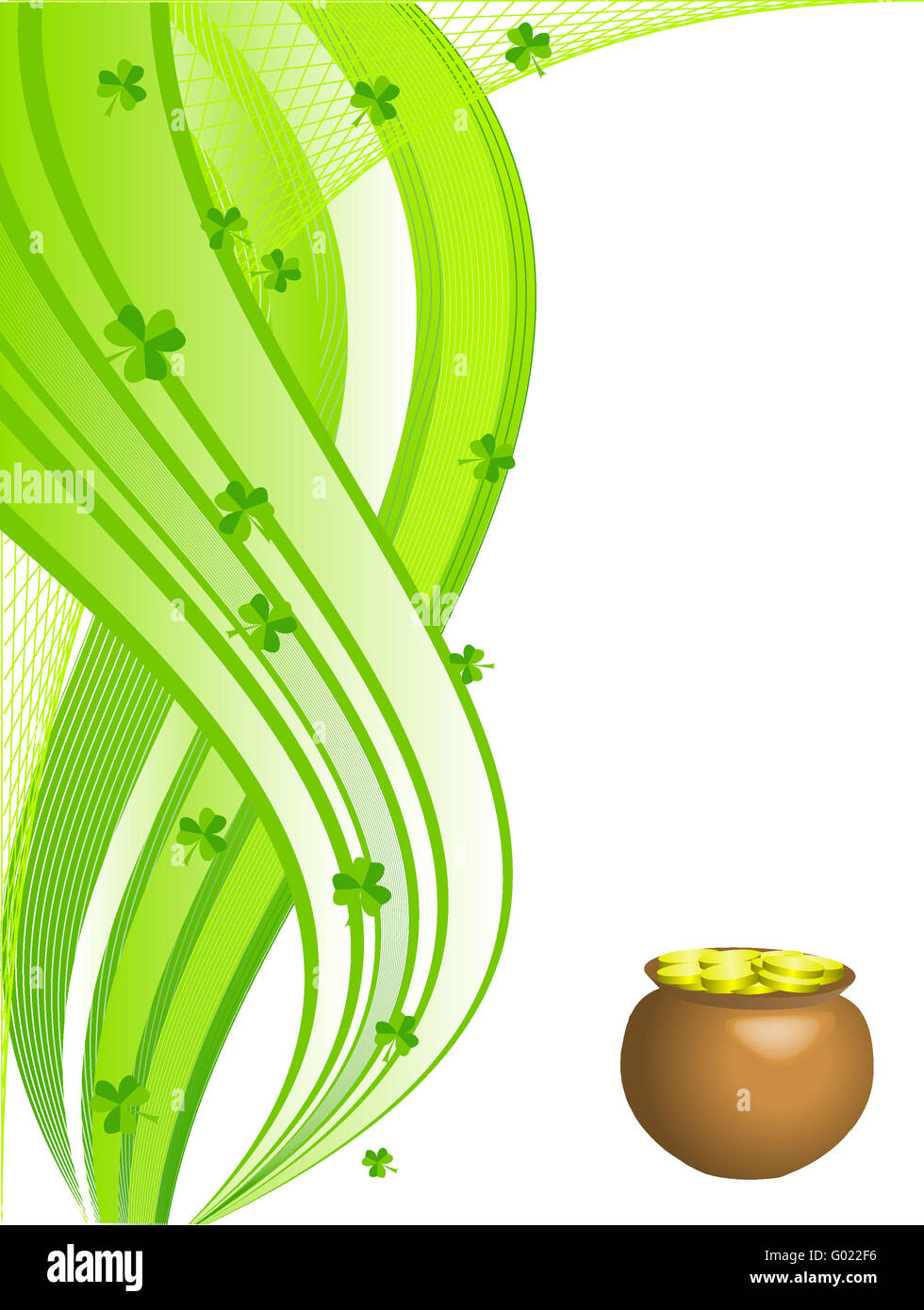 Abstract vector background for St. Patrick's Day Stock Photo - Alamy