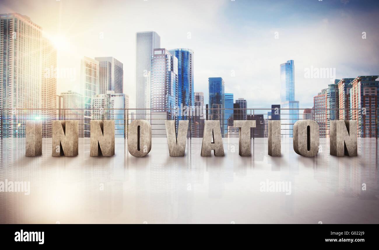 3d rendering of Business innovation view Stock Photo - Alamy