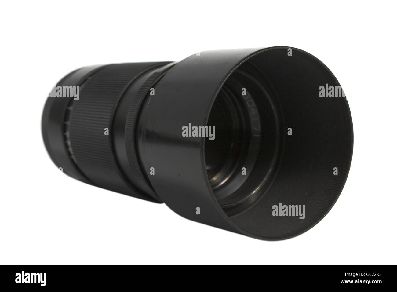 A Objective from classic manual film camera on white Stock Photo - Alamy