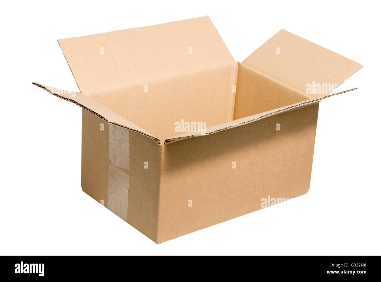 empty cardboard box isolated on the white background Stock Photo - Alamy