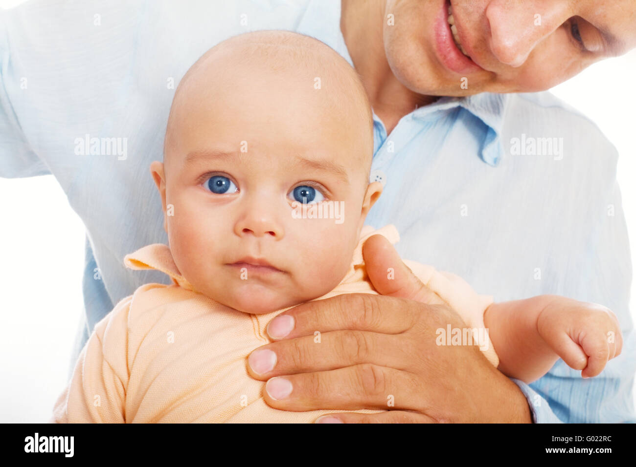 Baby with his daddy Stock Photo - Alamy