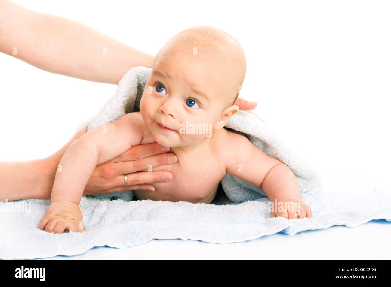 Newborn baby doing exercise hi-res stock photography and images - Alamy
