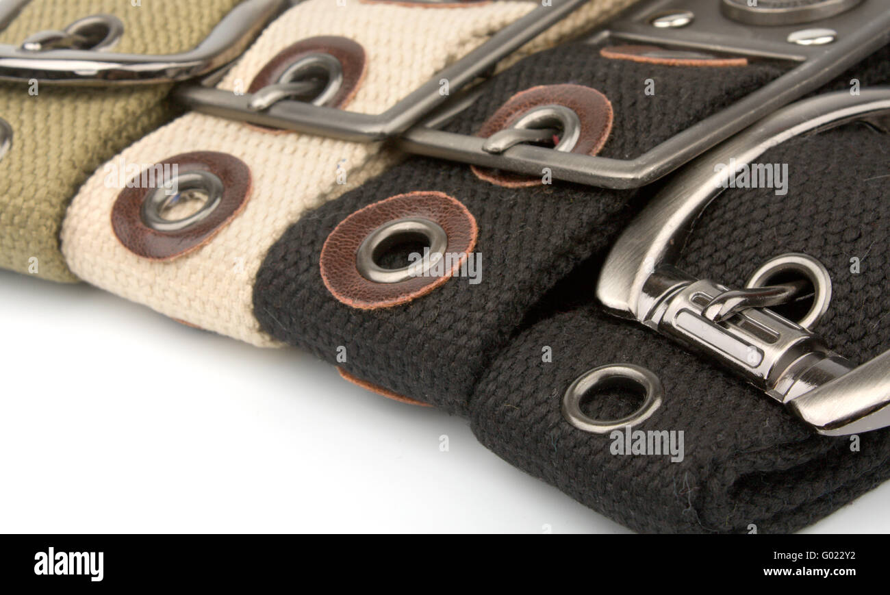 buckles and belts from the fashion background Stock Photo - Alamy