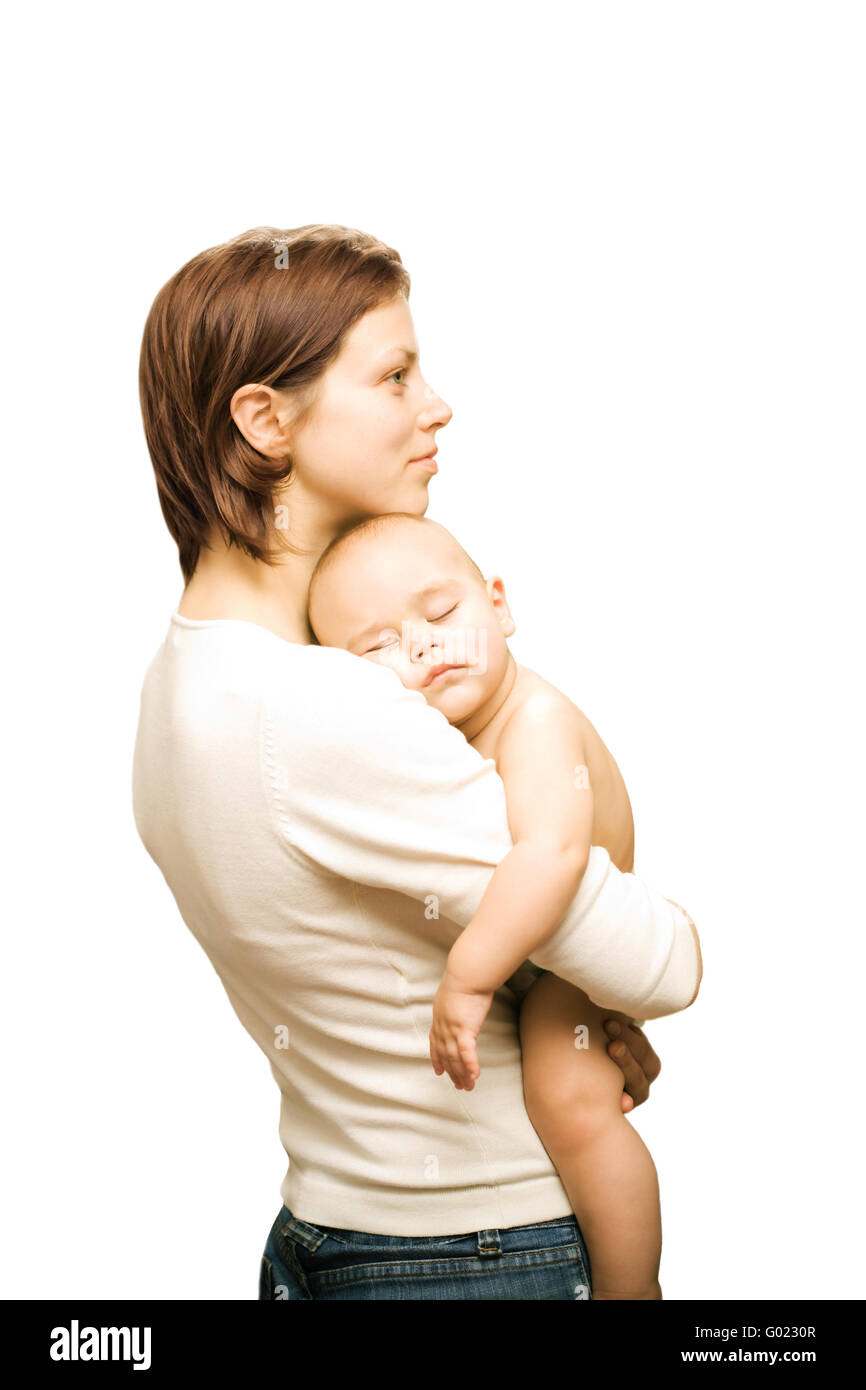 Woman and baby Stock Photo - Alamy