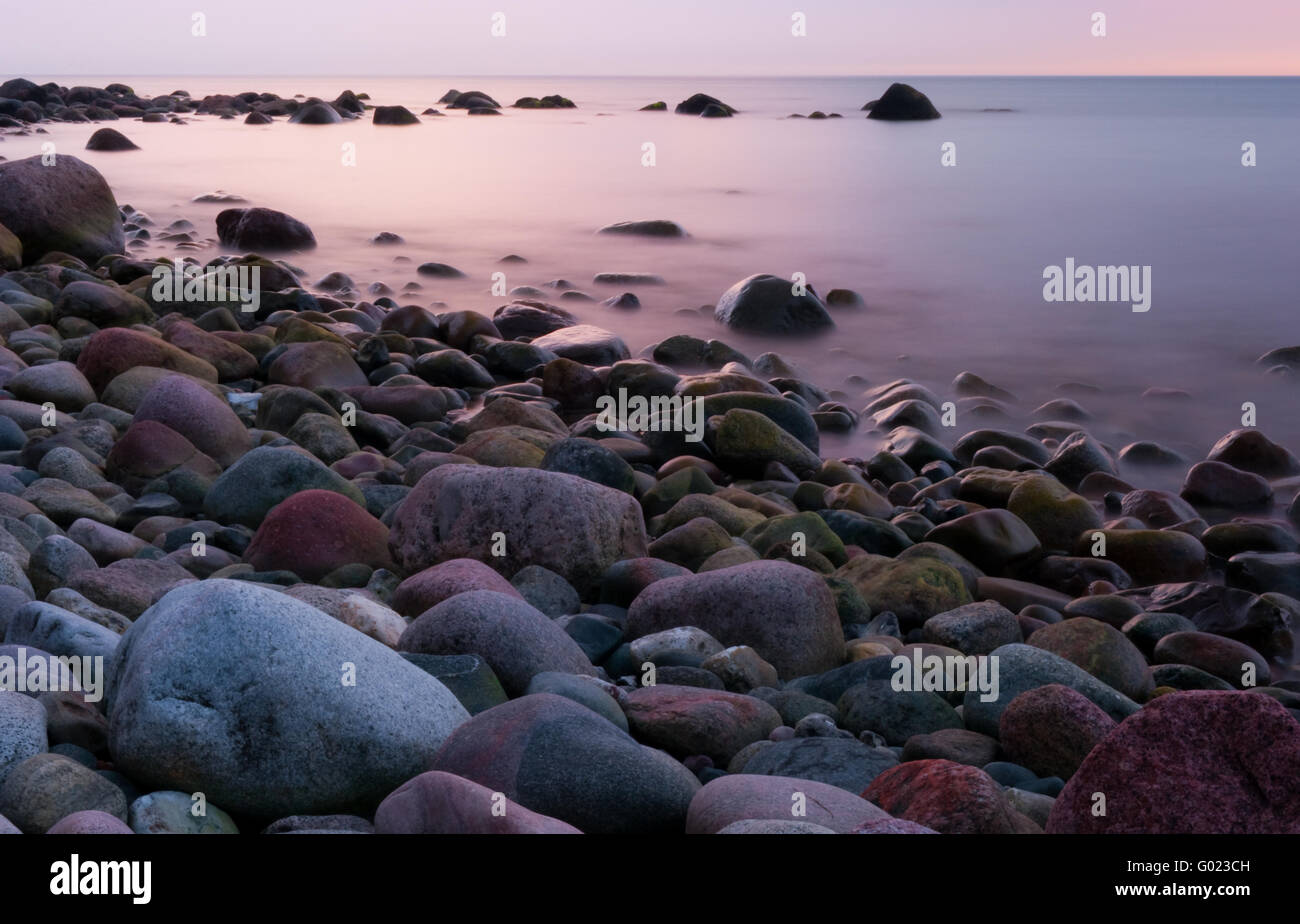 Foggy beach night hi-res stock photography and images - Alamy