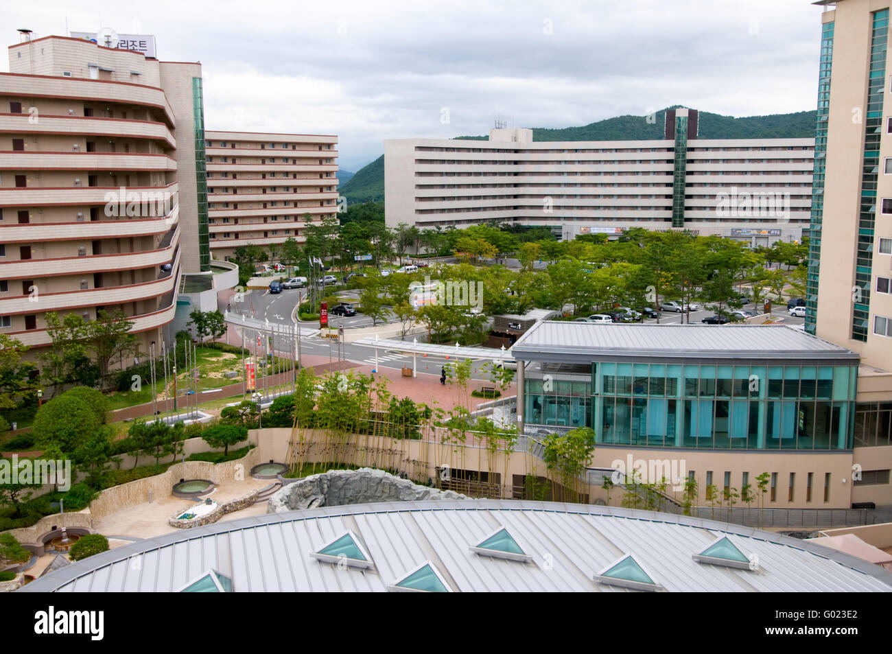 An aerial view of resort and hotel buildings Stock Photo - Alamy