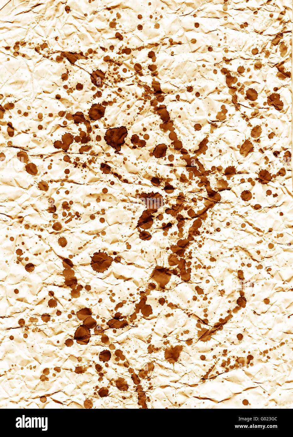 Crumpled spotted paper texture, grunge background Stock Photo - Alamy