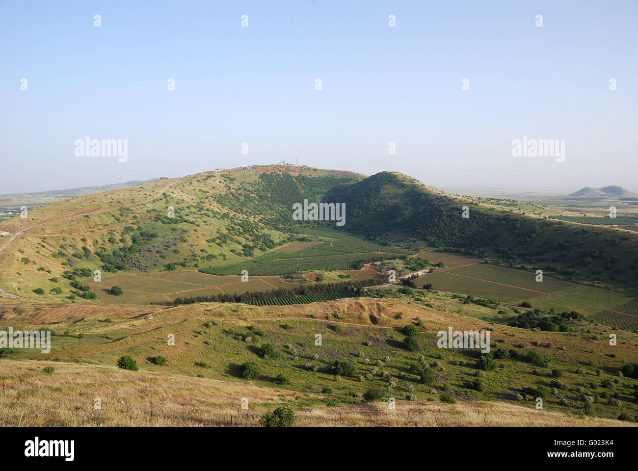 Panoramic view of golan heights Stock Photo - Alamy